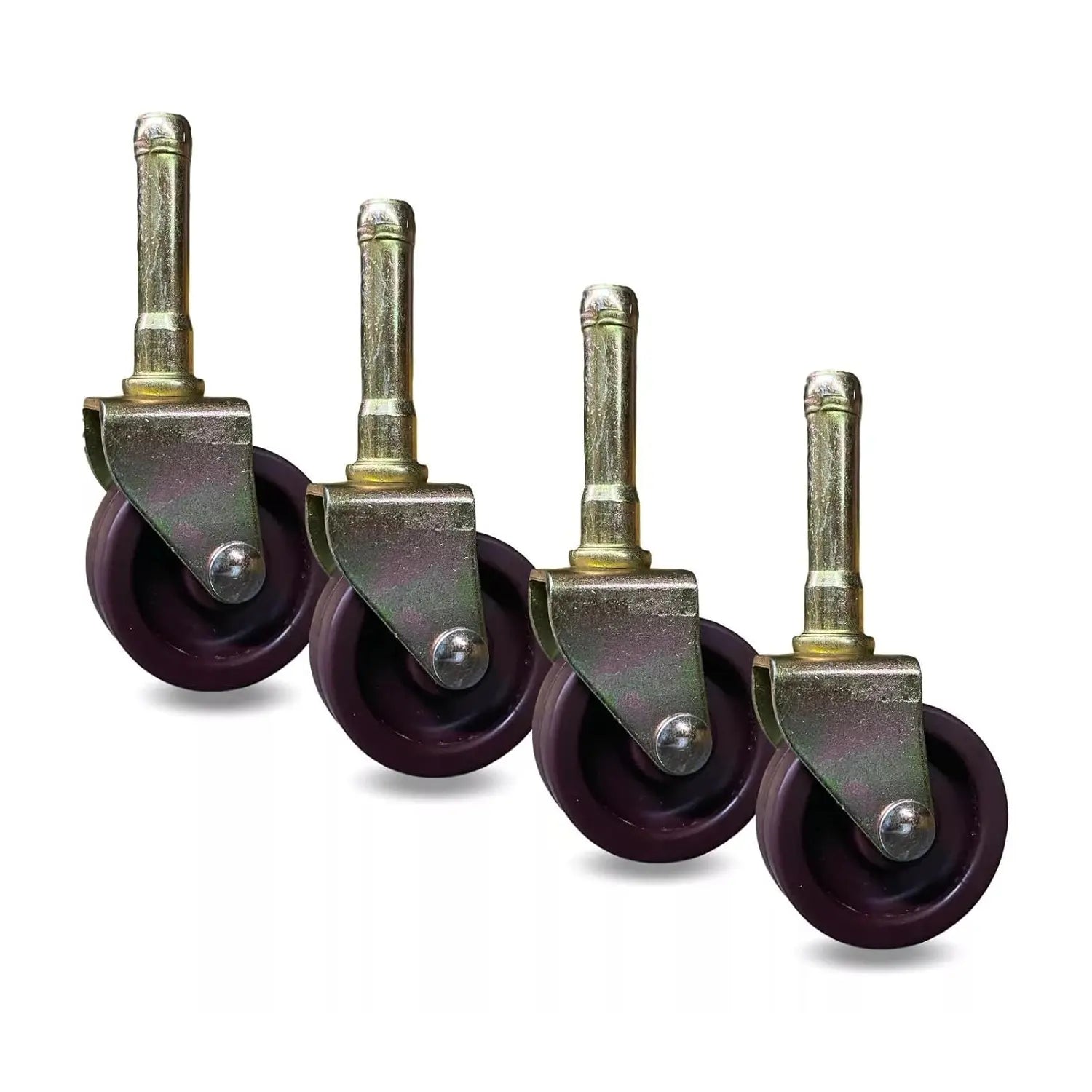 Light-Duty Single-Wheel Rug Runner Bed Frame Furniture Casters, Set of