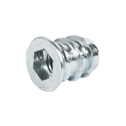 Steel Screw-In Sleeve Socket with Rim, Hex Head, M8