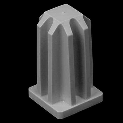 Large Square Plastic Bed Frame Insert Plugs, 7/8" Outside Diameter, Se