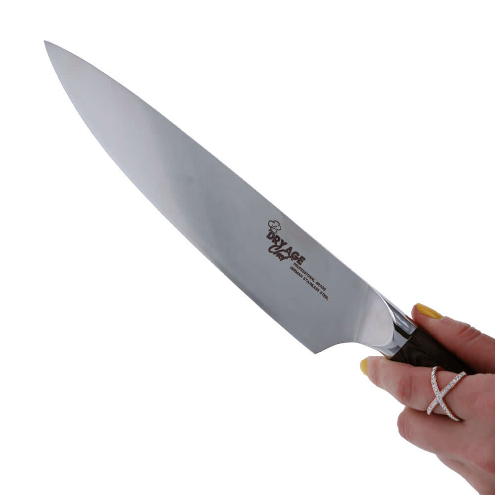German Stainless Steel Chef/Butcher Knife & Hybrid Cutting Board Combo ...