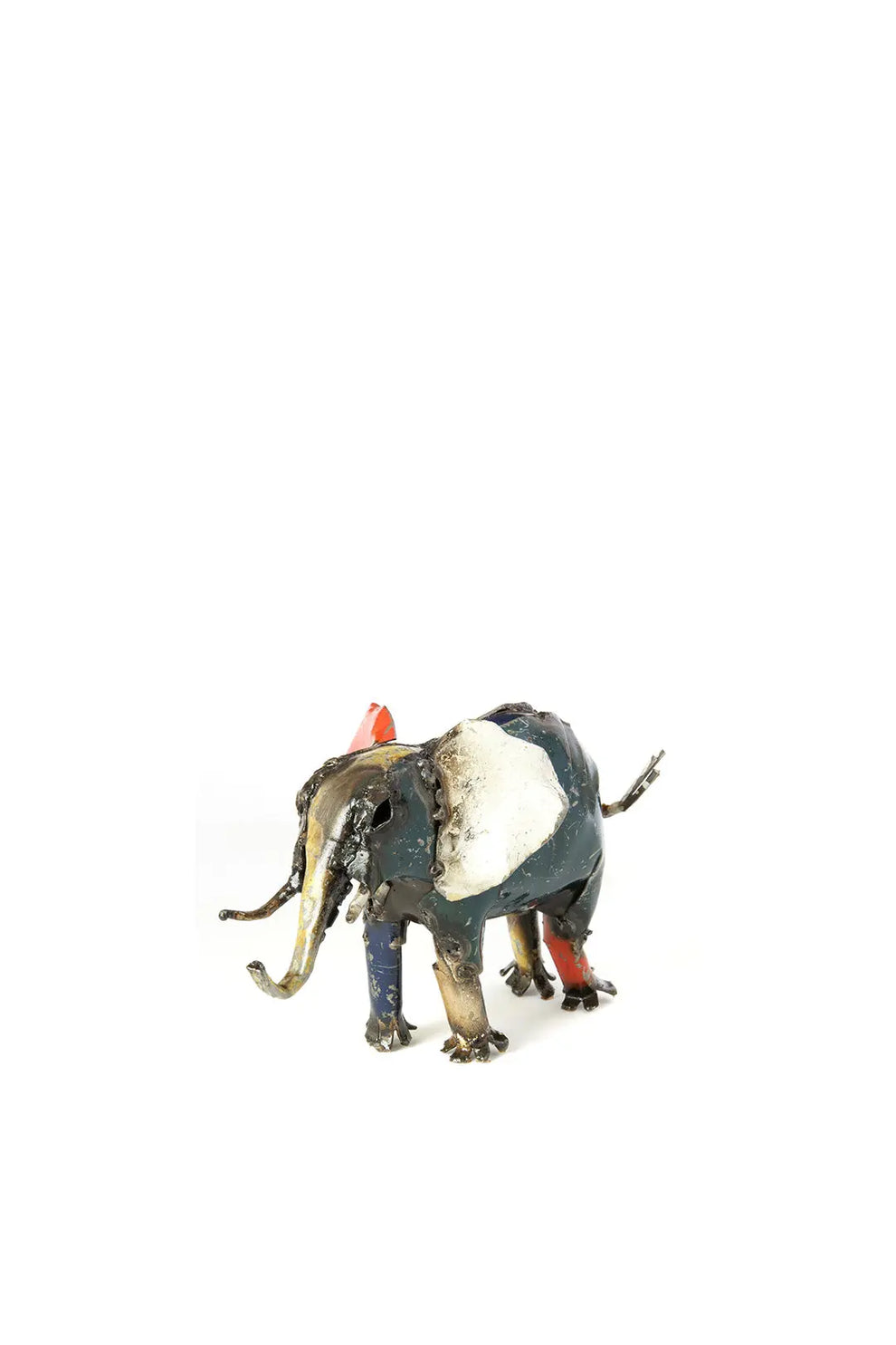 Colorful Recycled Oil Drum Elephant Sculptures – Wallace Flynn Collective